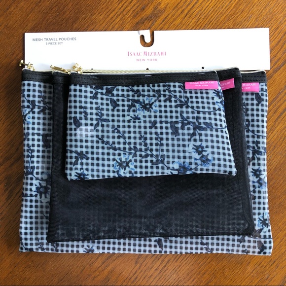 Isaac Mizrahi | Bags | Isaac Mizrahi 3pc Travel Mesh Organizer Bags Floral Stems | Poshmark